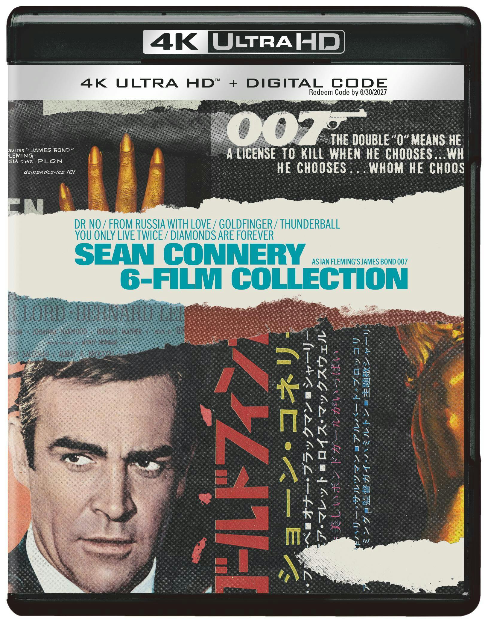 James Bond Sean Connery 6-Film Collection (4K Ultra HD) [UHD] – GRUV ...