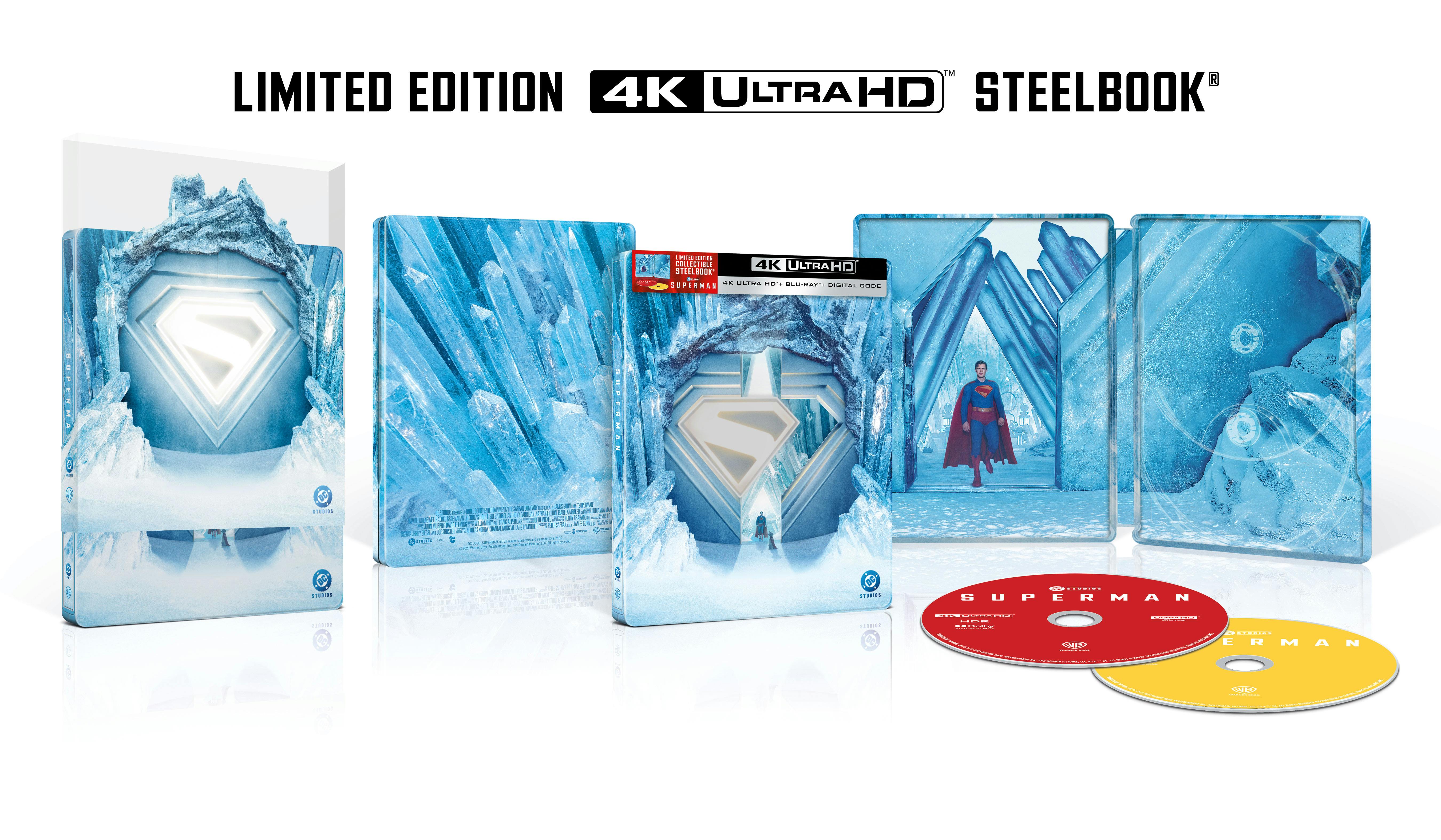 Superman (Limited Edition 4K Ultra HD Steelbook + Blu-ray + Digital) [ – GRUV Entertainment